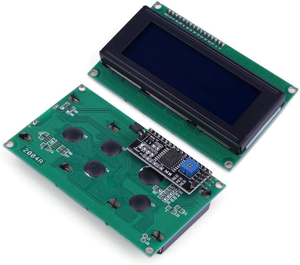iHaospace LCD2004 I2C IIC 2004 20x4 2004A Blue Screen Serial LCD Module ...