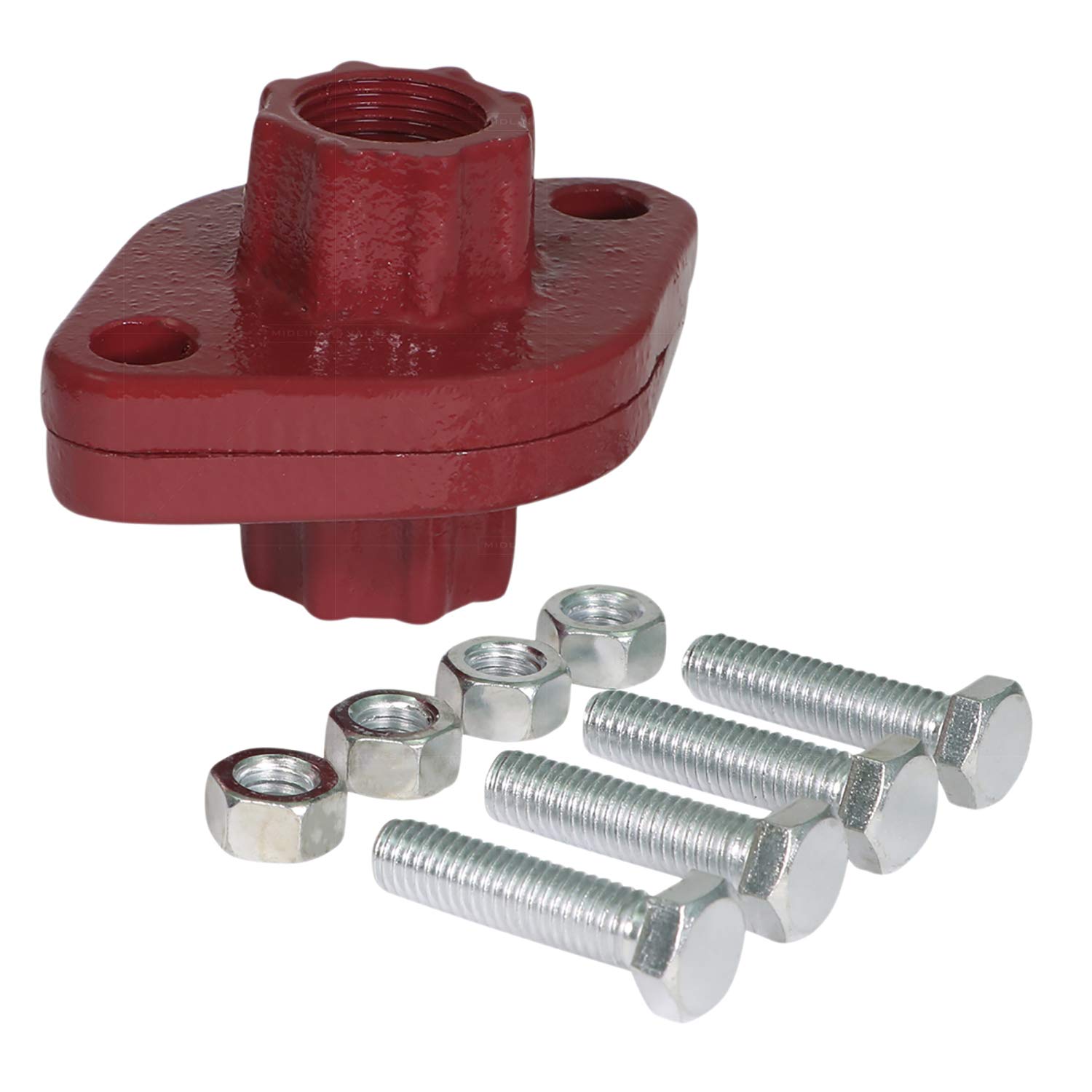 Buy Midline Valve S1425S Red Circulator Flange with Nuts and Bolts for ...
