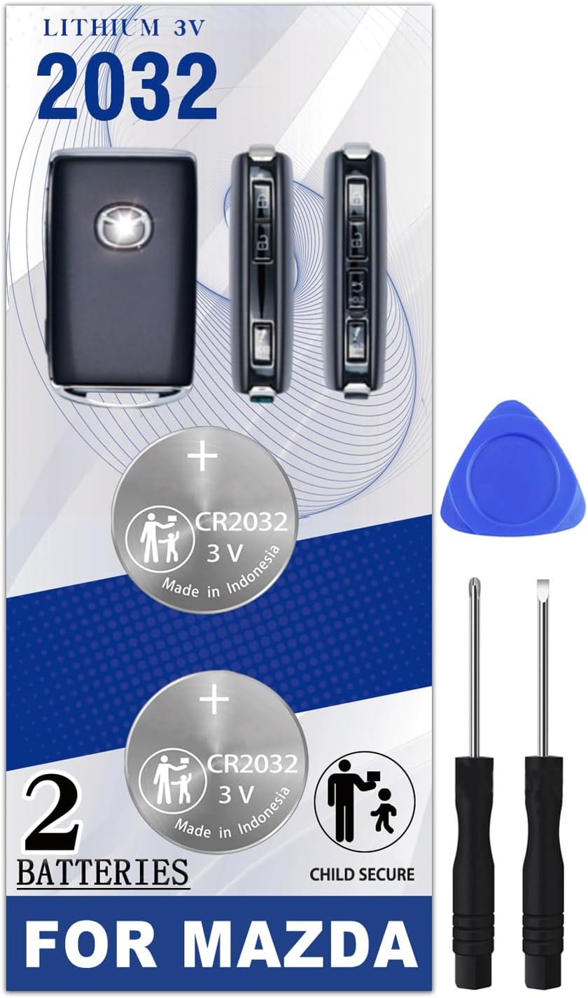Amazon.com: Pinochi Key Fob Battery Replacement for Mazda (2019-2025) 3 ...