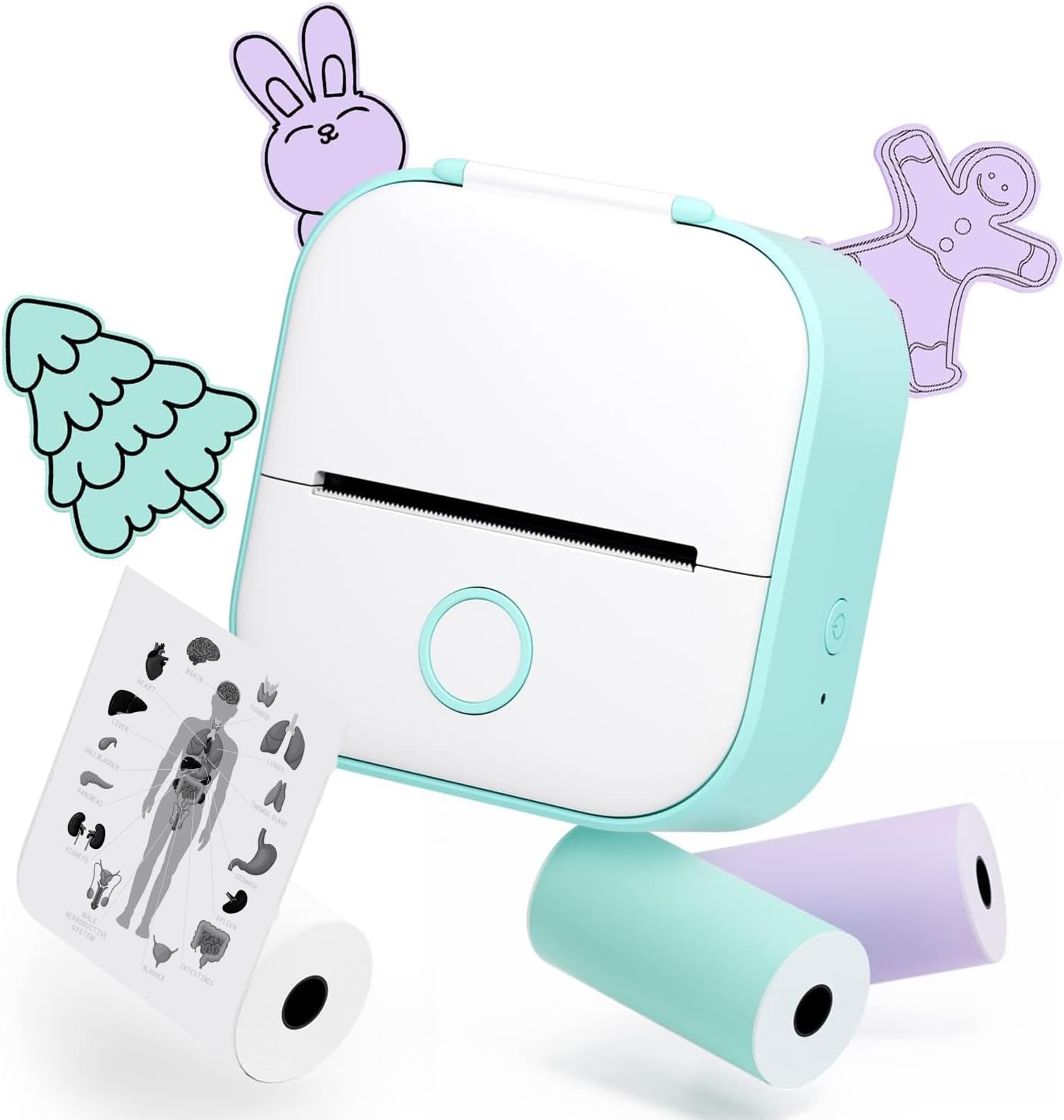 Amazon.com: Omezizy T02 Sticker Printer - Thermal Bluetooth Mini ...