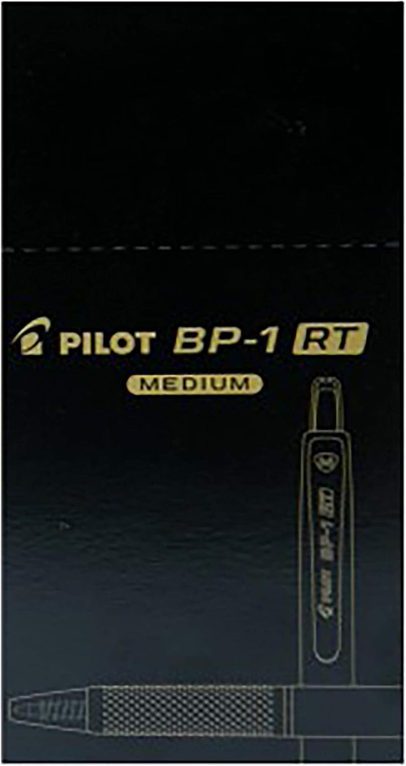 Pilot Bp-1Rt-M-B Ball Point Pen 1Mm - Black Set of 12 Pcs : Buy Online at Best Price in KSA ...