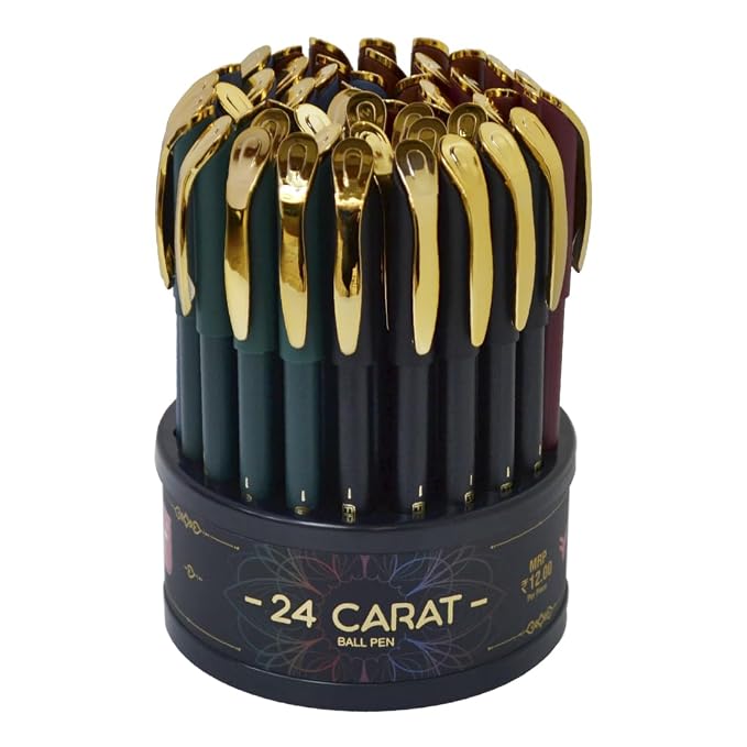 FLAIR 24 Carat Ball Pen Tumbler Set | Smooth Ink Flow System | Elegent ...