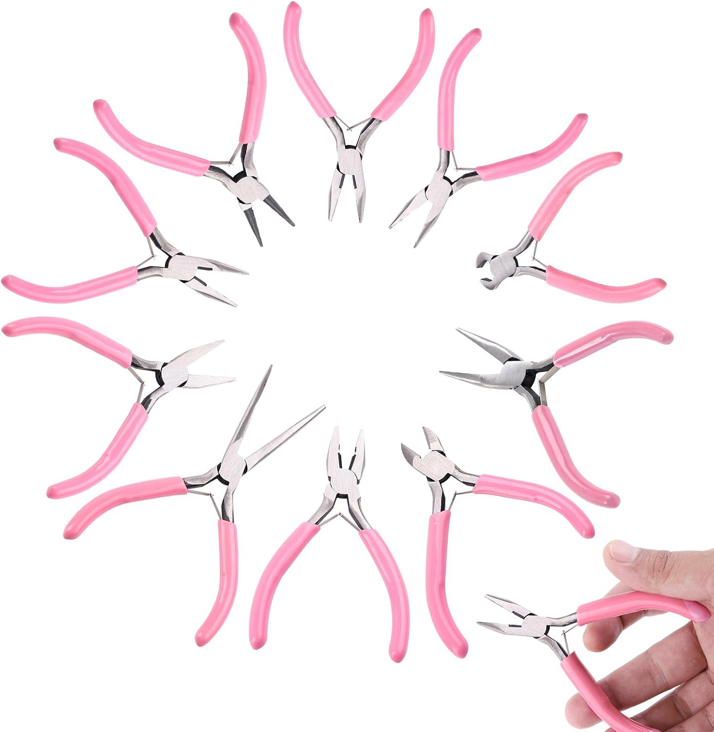 Amazon.com: Syphotmm 10 Pcs Jewelry Pliers Set, Jewelry Making Tools ...