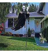 Amazon.com: LarpGears Scream Scarecrow Screaming Ghost Halloween Scary ...