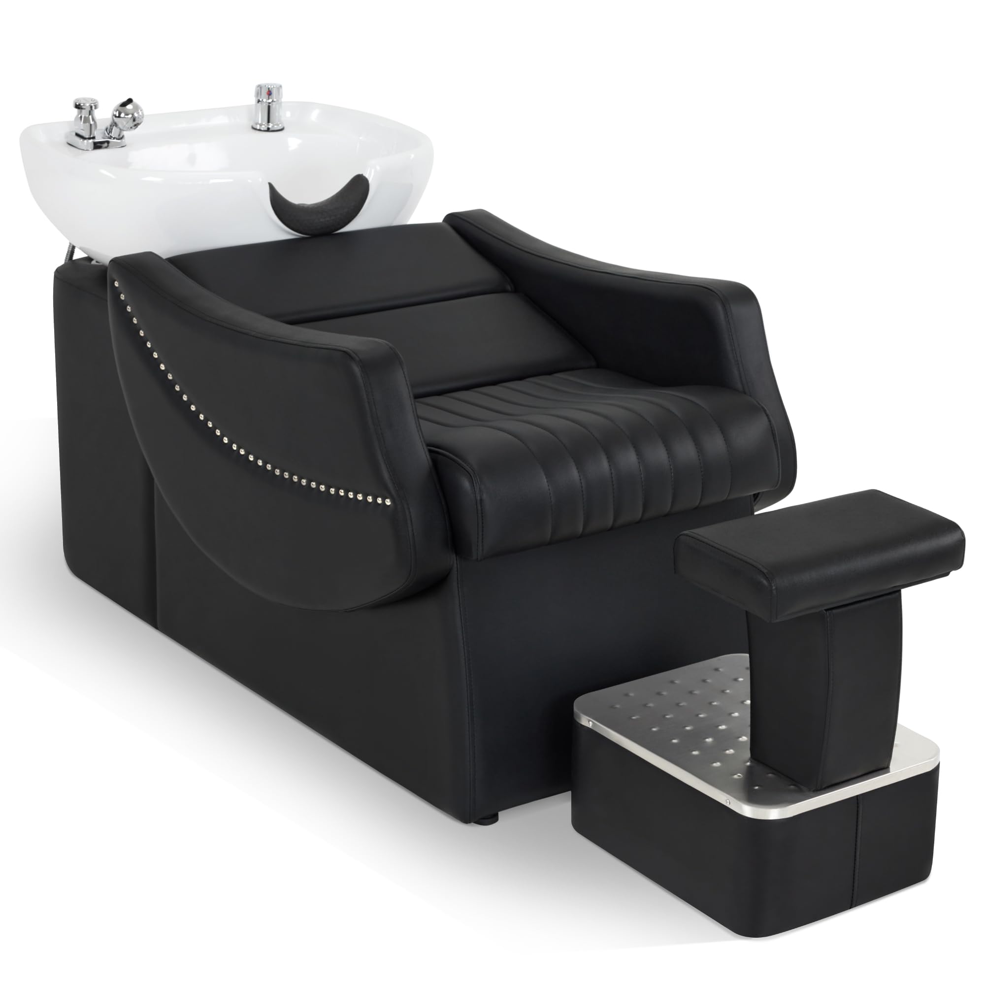 Amazon.com: BarberPub Shampoo Backwash Station Chair, Ceramic Shampoo ...