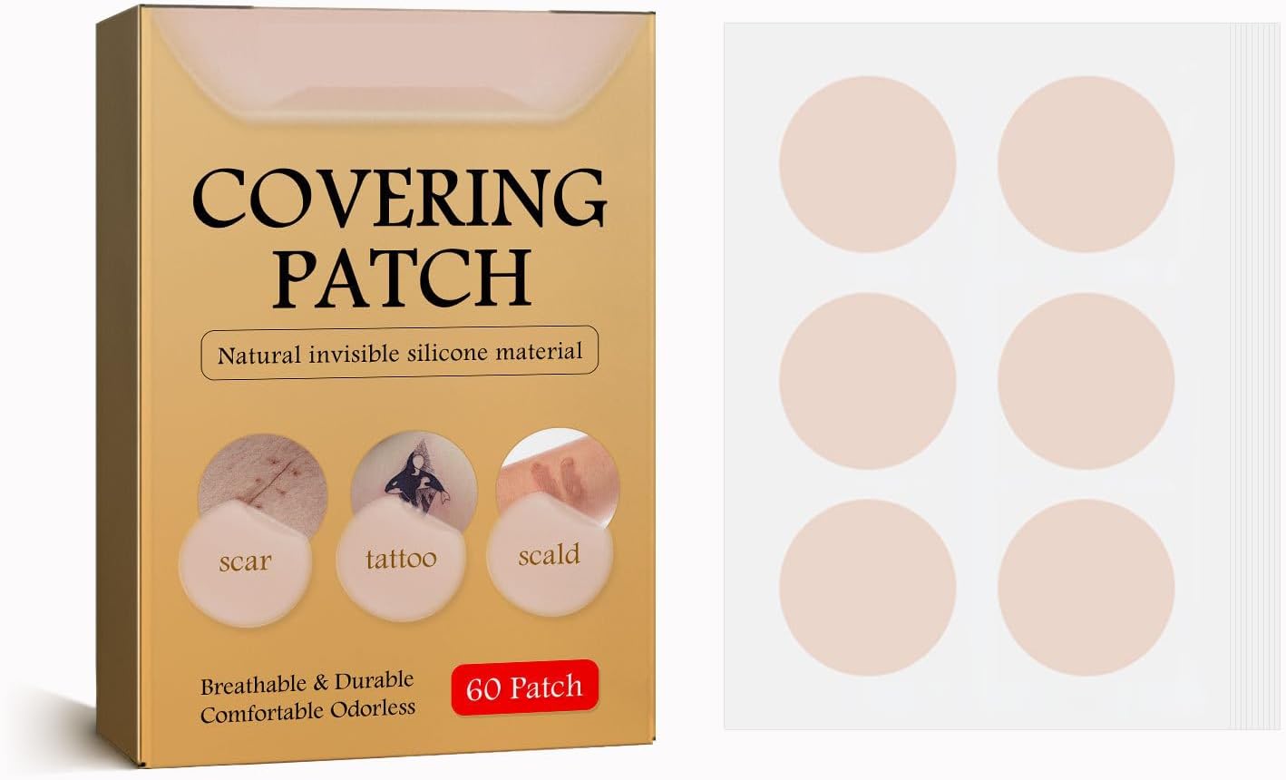 Amazon.com : Tattoo Cover Up Tape,Waterproof Concealer Patch,Long ...