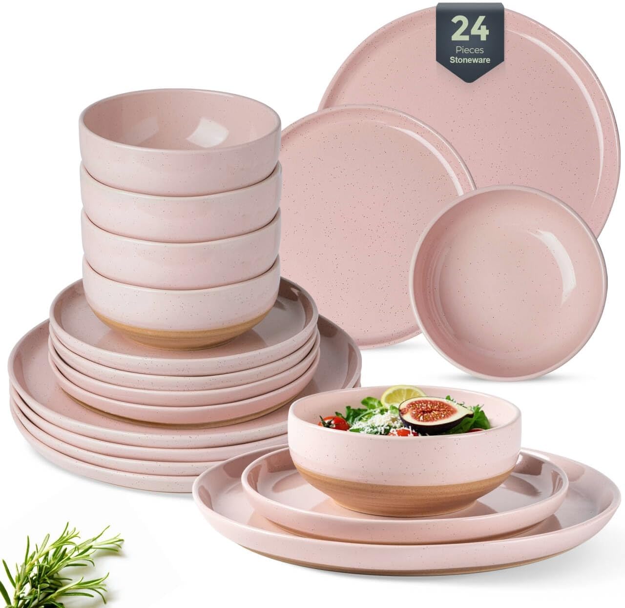 Amazon.com | AmorArc Ceramic Dinnerware Sets for 8, 24 Pieces ...