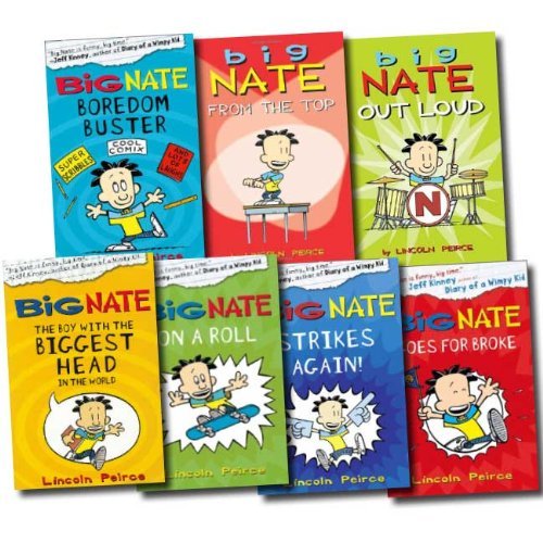 Amazon.com: Big Nate Series Collection Lincoln Peirce 7 Books Set (Big ...