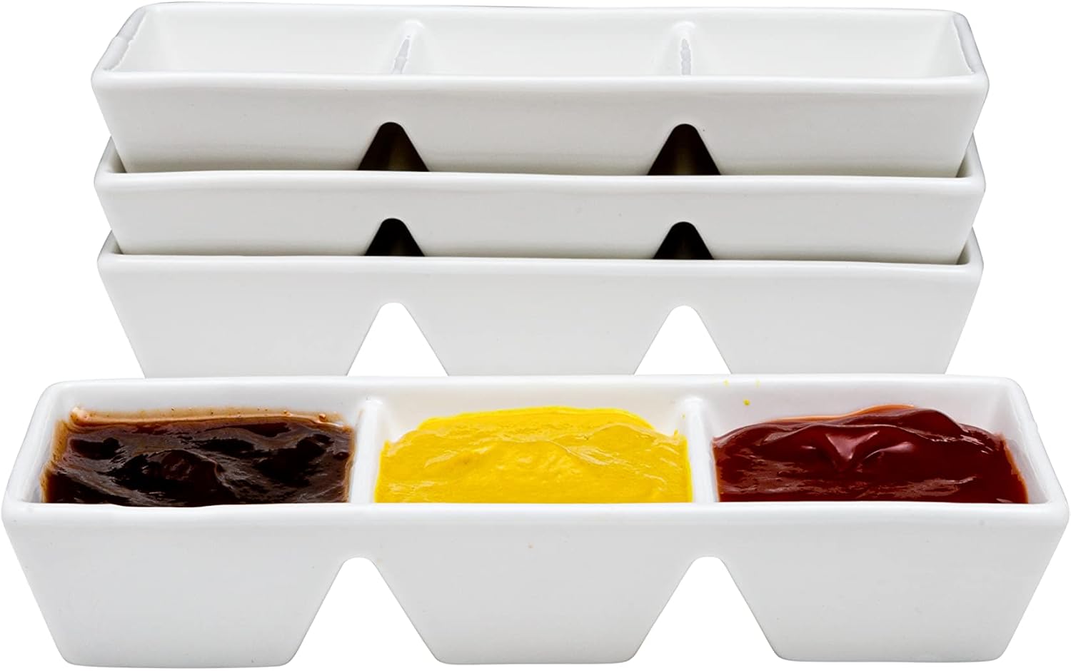 Amazon.com | Vikko Serving Tray, 3 Section Porcelain Serving Platter ...