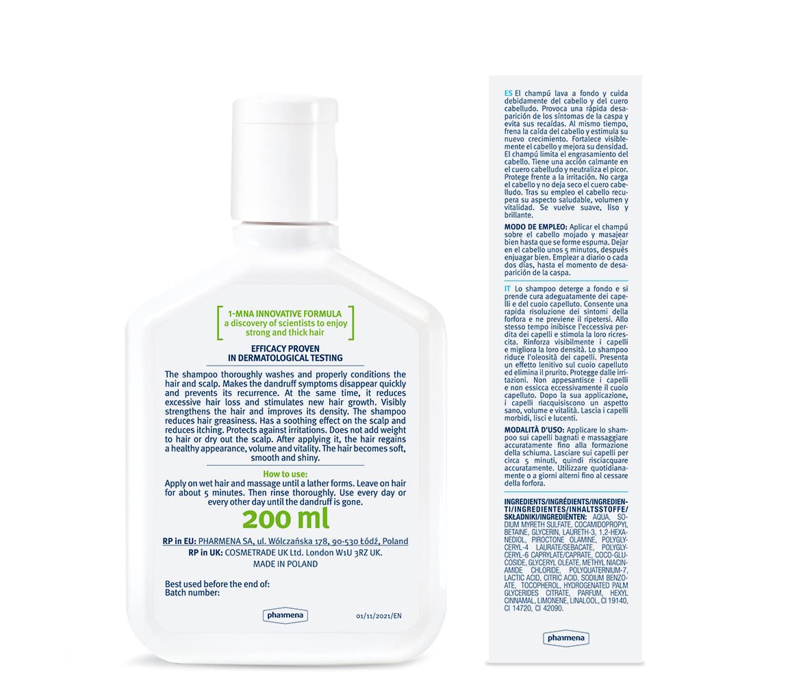 Revium Dandruff Shampoo, Hair and Scalp Treatment Effectively Removes ...