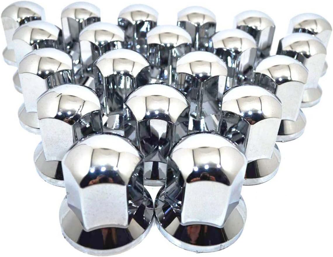 Lot de 20 Cache-écrous de Roue en Plastique chromé Easy Link SW32-20 x ...