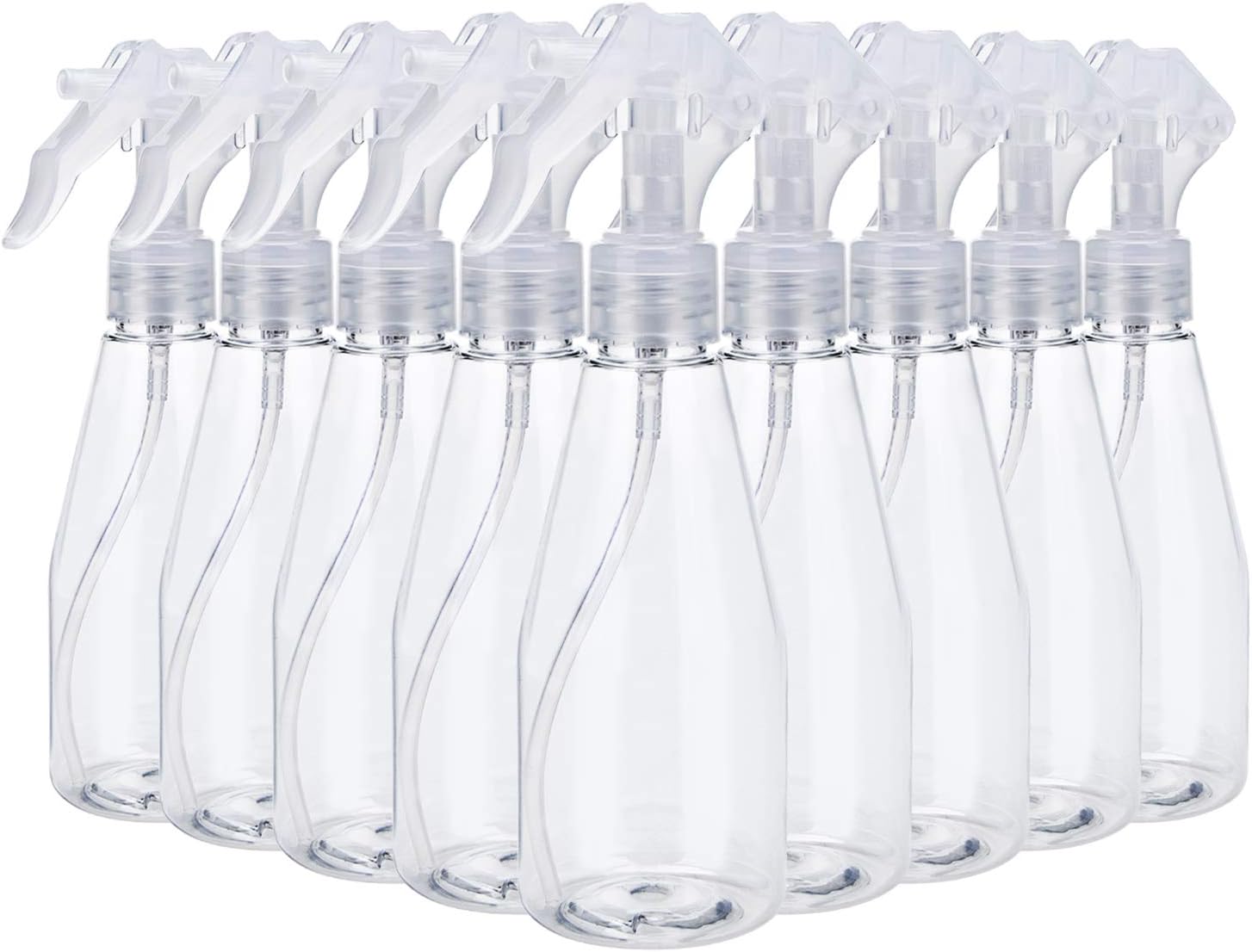 Amazon.com: Youngever 5 Pack Empty Plastic Spray Bottles, Clear Square Spray Bottles for Hair ...