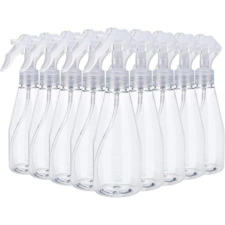 Amazon.com: Bekith 12 Pack 8 Oz Empty Plastic Spray Bottle with Black ...