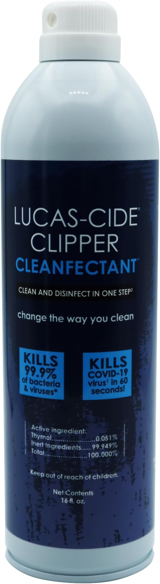 Amazon.com: LUCAS-CIDE Clipper Cleaner Disinfectant and Lubricating ...