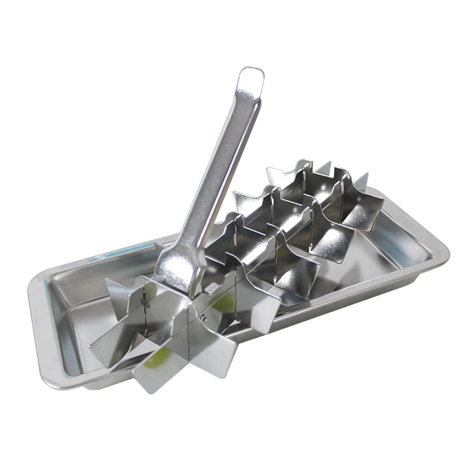 Amazon.com: Stainless Steel Metal Ice Cube Tray with Handle 18 Slot Ice ...