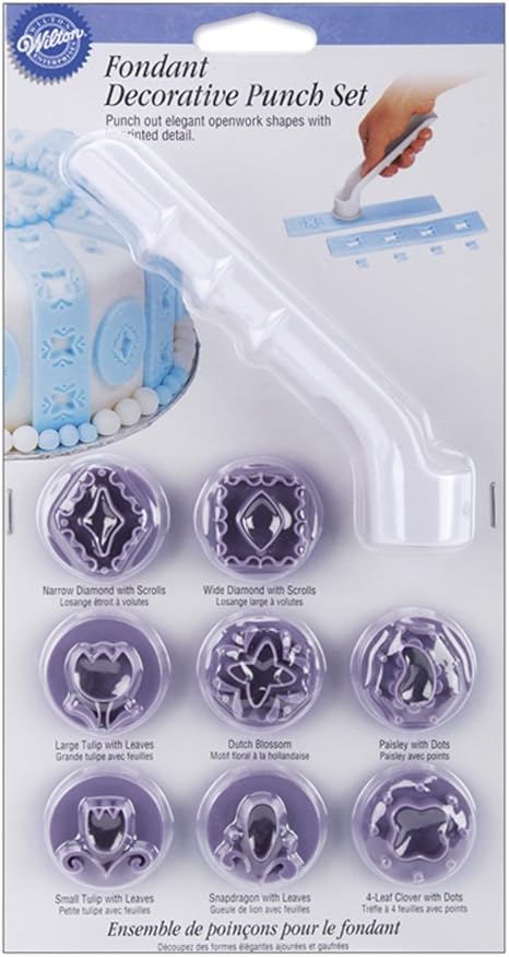 Amazon.com: Wilton Fondant Decorative Punch Set: Food Sculpting Tools ...