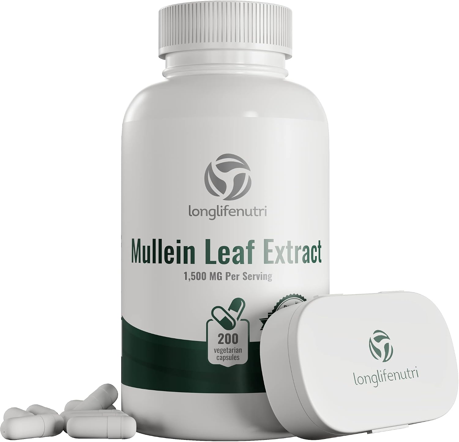 Amazon.com: LongLifeNutri Mullein Leaf 3000mg 10:1 Extract - 200 ...