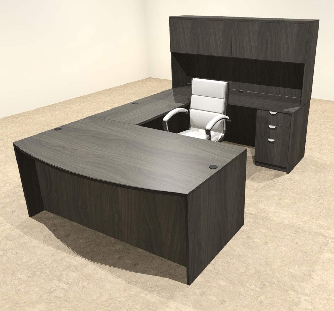 Amazon.com: 5pc U Shape Modern Executive Office Desk, OT-SUL-U56 ...
