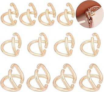 Amazon.com: WADORN 12pcs Metal Double D Ring Clasps, 3 Sizes Purse ...