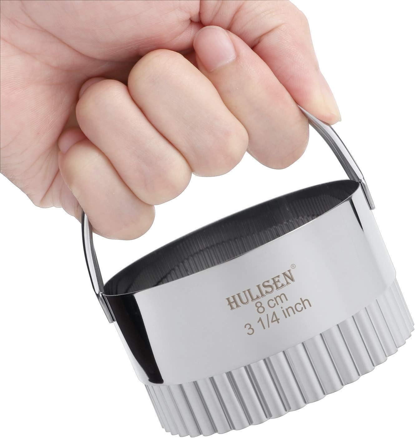 HULISEN Biscuit Cutter Set (5 Pieces/Set), Stainless Steel Round ...