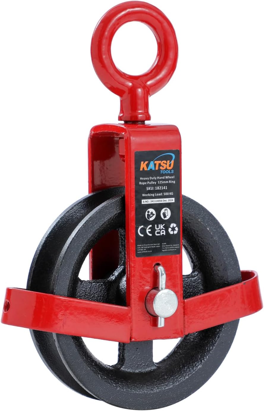 Katsu Tools Gin Wheel 125mm With Swivel Eyebolt Scaffolding Pulley ...
