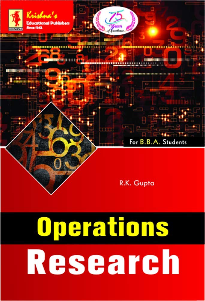 Krishna's Operation Research | Code - 667 | 3rd Edition | 350 +Pages ...