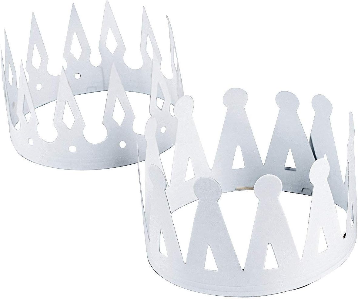 Amazon.com: Fun Express DIY Paper Crowns (Bulk Set of 50) Princess ...