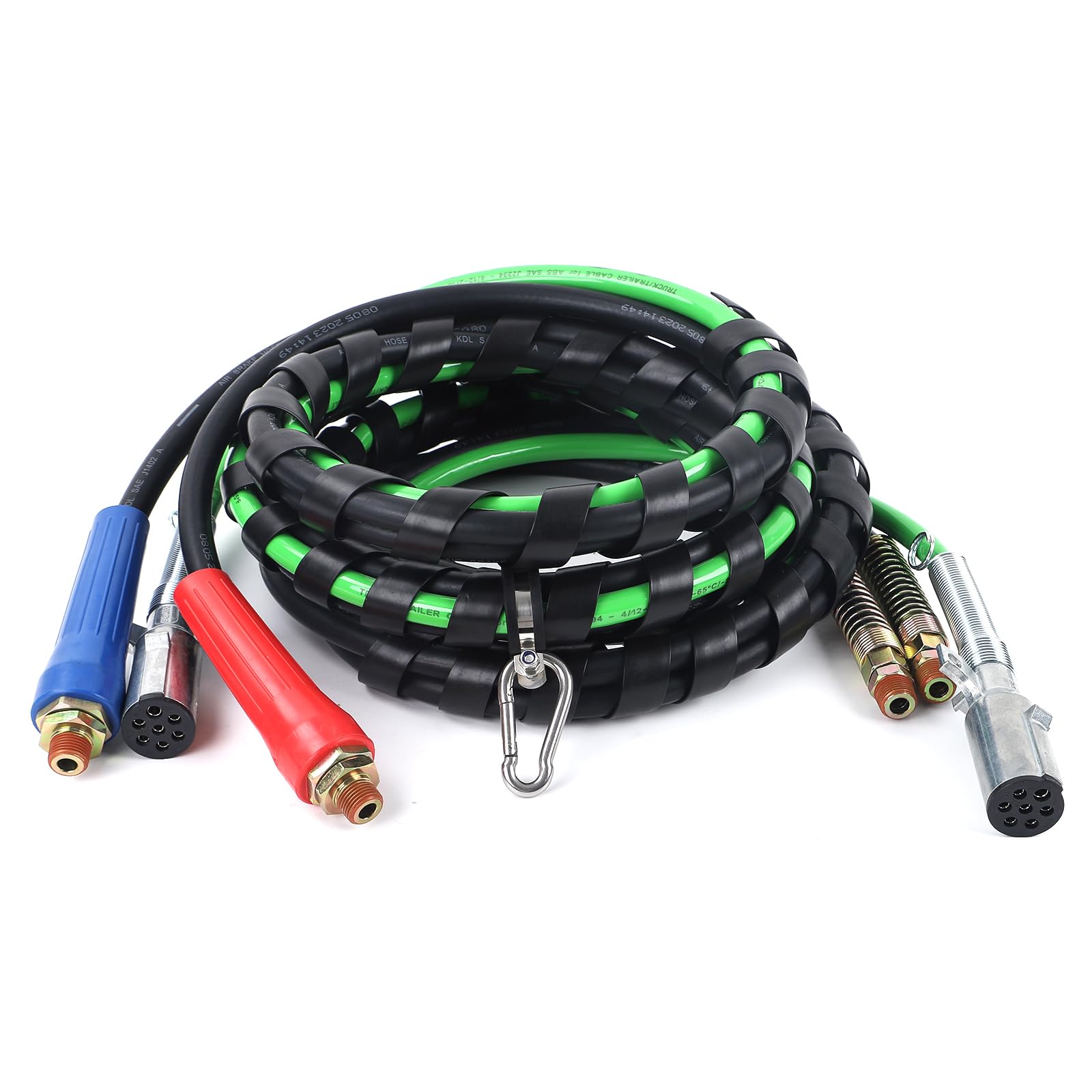 Snapklik.com : FLYCLE Semi Truck Air Lines Kit, 15FT 3 In 1 ABS & Power ...