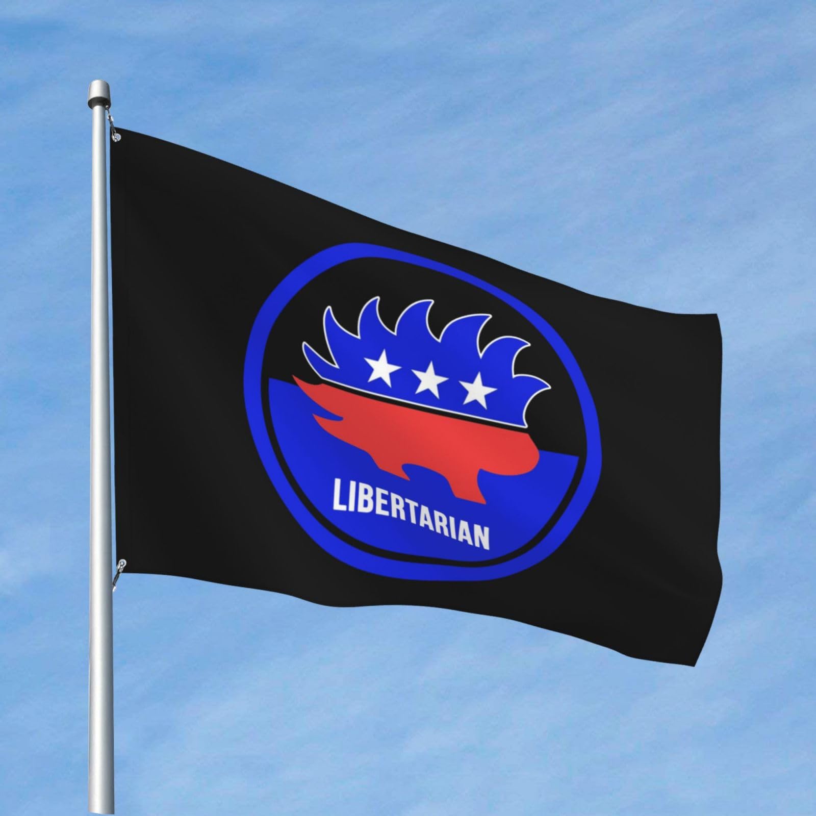 Bandera Libertaria Del Puercoespín Las Mejores Ofertas En Banderas Y