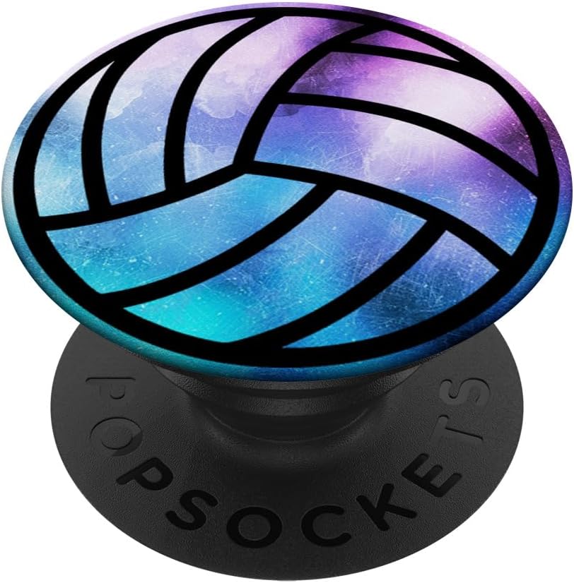Amazon.com: Volleyball Pop Socket Space Galaxy Watercolour PopSockets ...