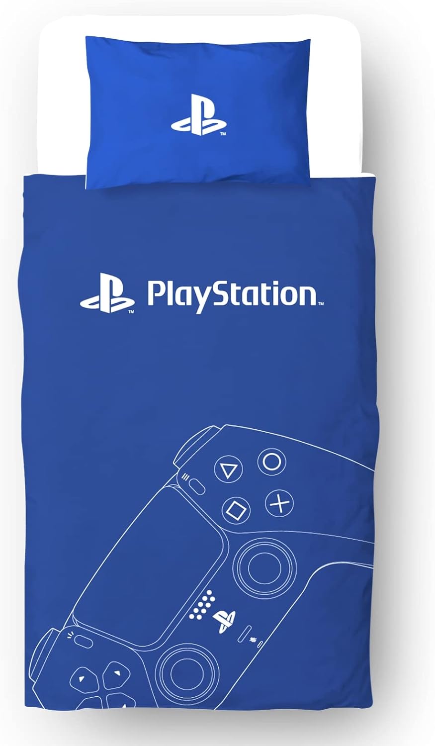 PlayStation Official Single Duvet Cover Set | Hand Control Gaming ...