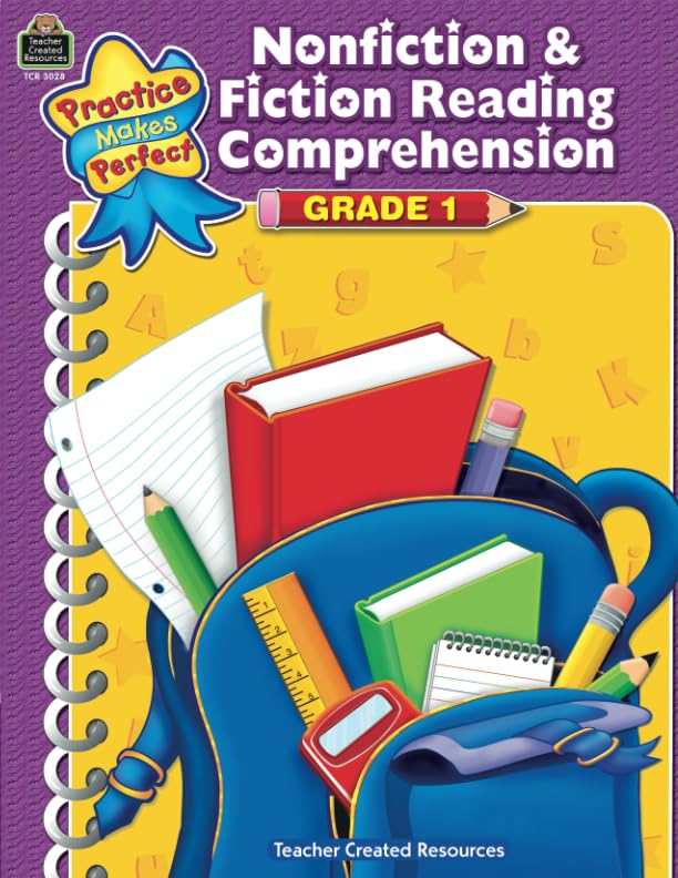 Amazon | Nonfiction & Fiction Reading Comprehension Grade 1 (Practice ...
