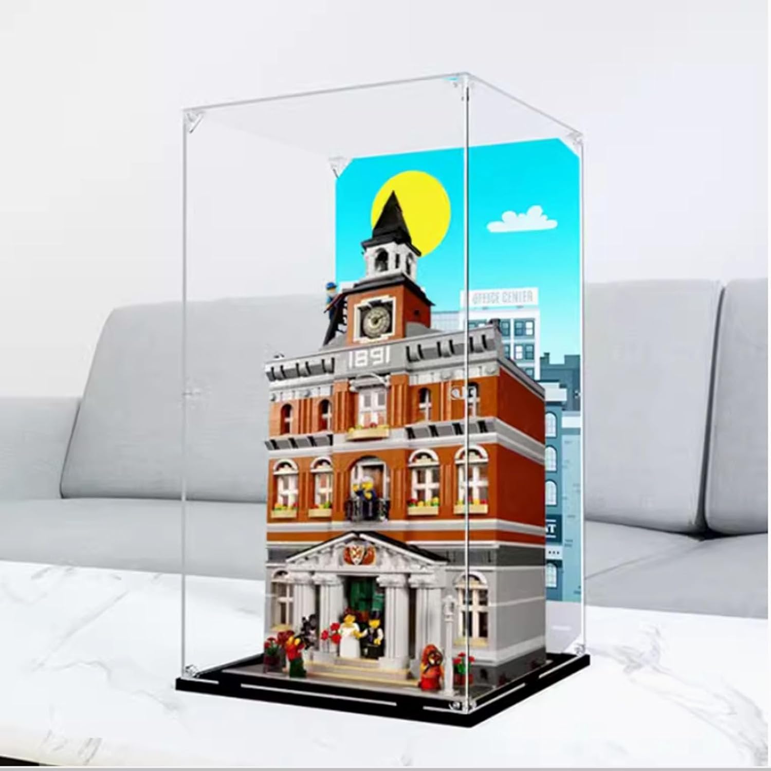 Acrylic Display Case for Lego 10224 City Hall Model, Dustproof Box ...