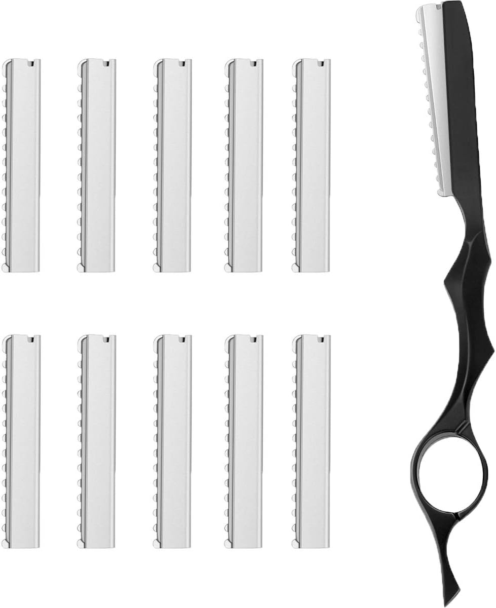 Amazon.com: 12 Pieces Hair Styling Thinning Razor Set, 2 Pieces Hair ...
