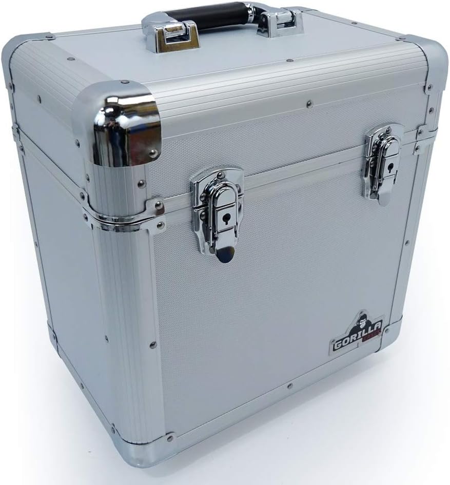 Gorilla LP 12" Vinyl Record Storage Box Flight Case - Holds 100pcs ...