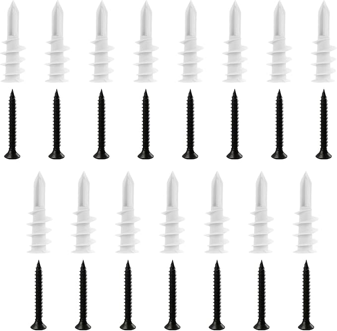 Guegine 15pcs of Plasterboard Wall Plug,Drywall Anchor Plaster Boarding ...