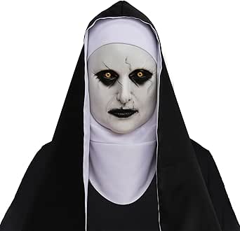 GHONLZIN Eng Halloween-masker, The Non, griezelig latexmasker ...