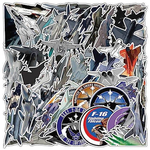 Snapklik.com : 50 Pcs Fighter Stickers Waterproof Cool Jet Plane ...