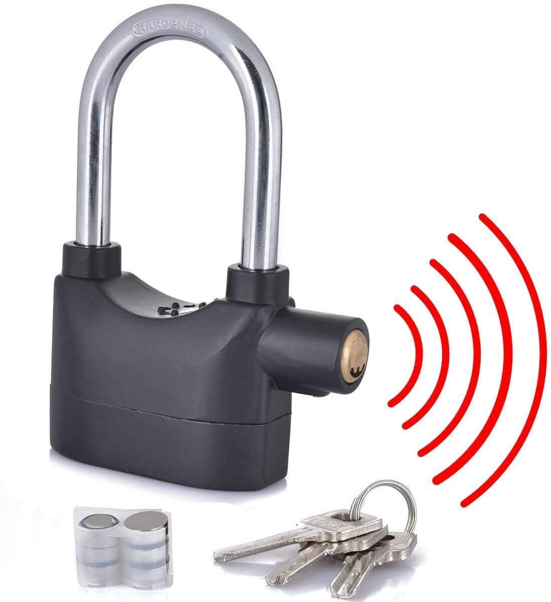 Krupalu Anti Theft System Security Pad Lock with Smart Alarm Lock Siren ...