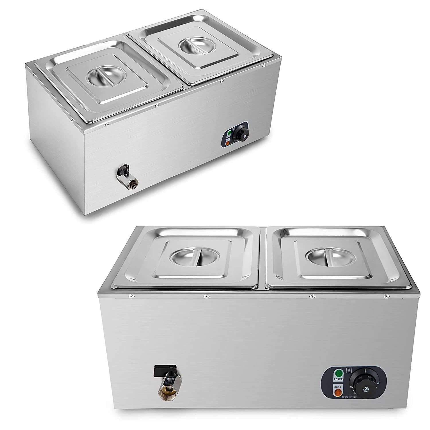 Buy 1500W Commercial Grade Stainless Steel Bain Marie Buffet Food ...