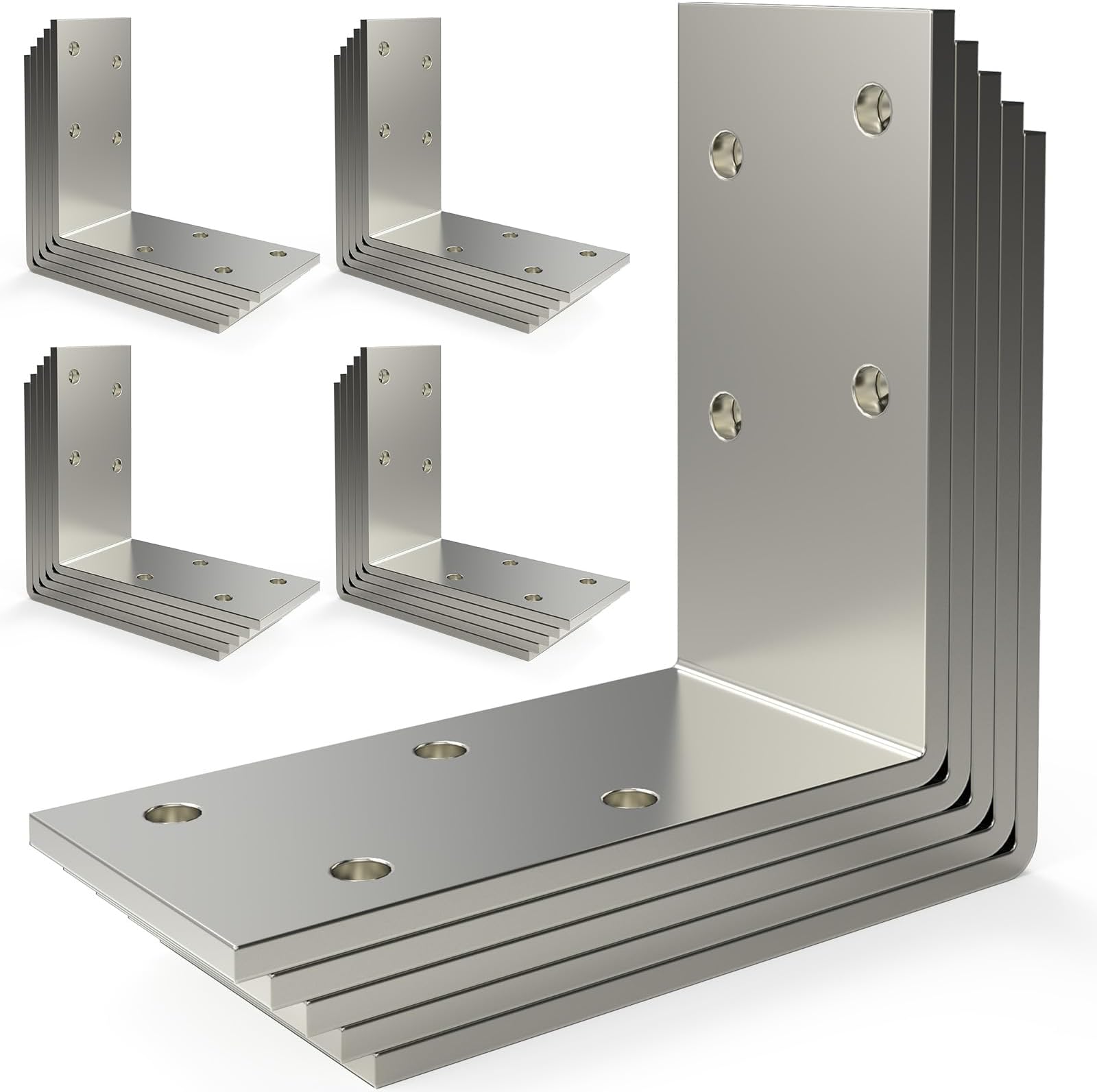 Amazon.com: KOMOHOM (8PCS) L Brackets Heavy Duty,90 Degree Angle ...