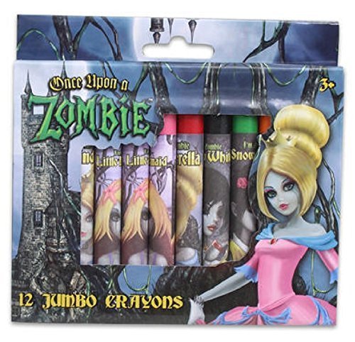 Amazon.com: Once Upon a Zombie Princess Jumbo Crayons 12 Count : Toys ...