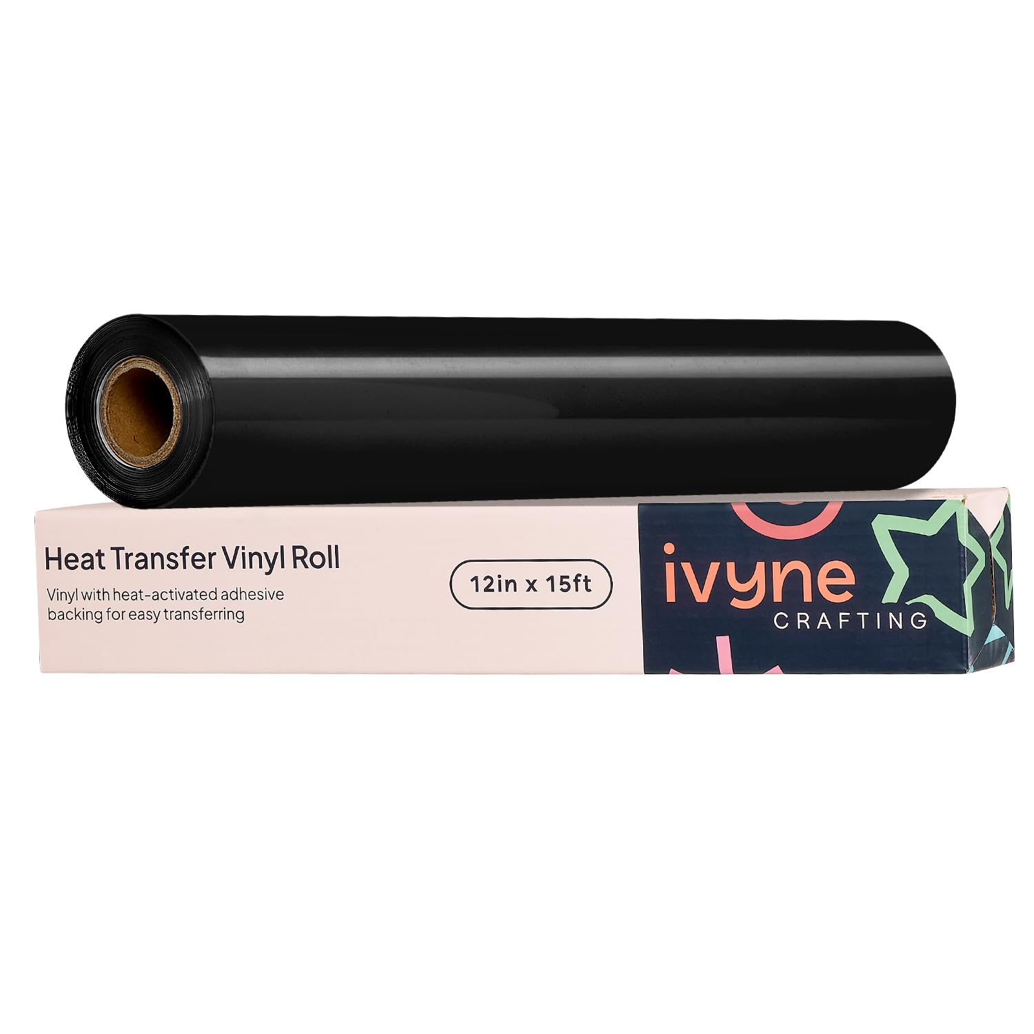 Amazon.com: iVyne, HTV Heat Transfer Vinyl Roll, Iron On Vinyl Sheets ...