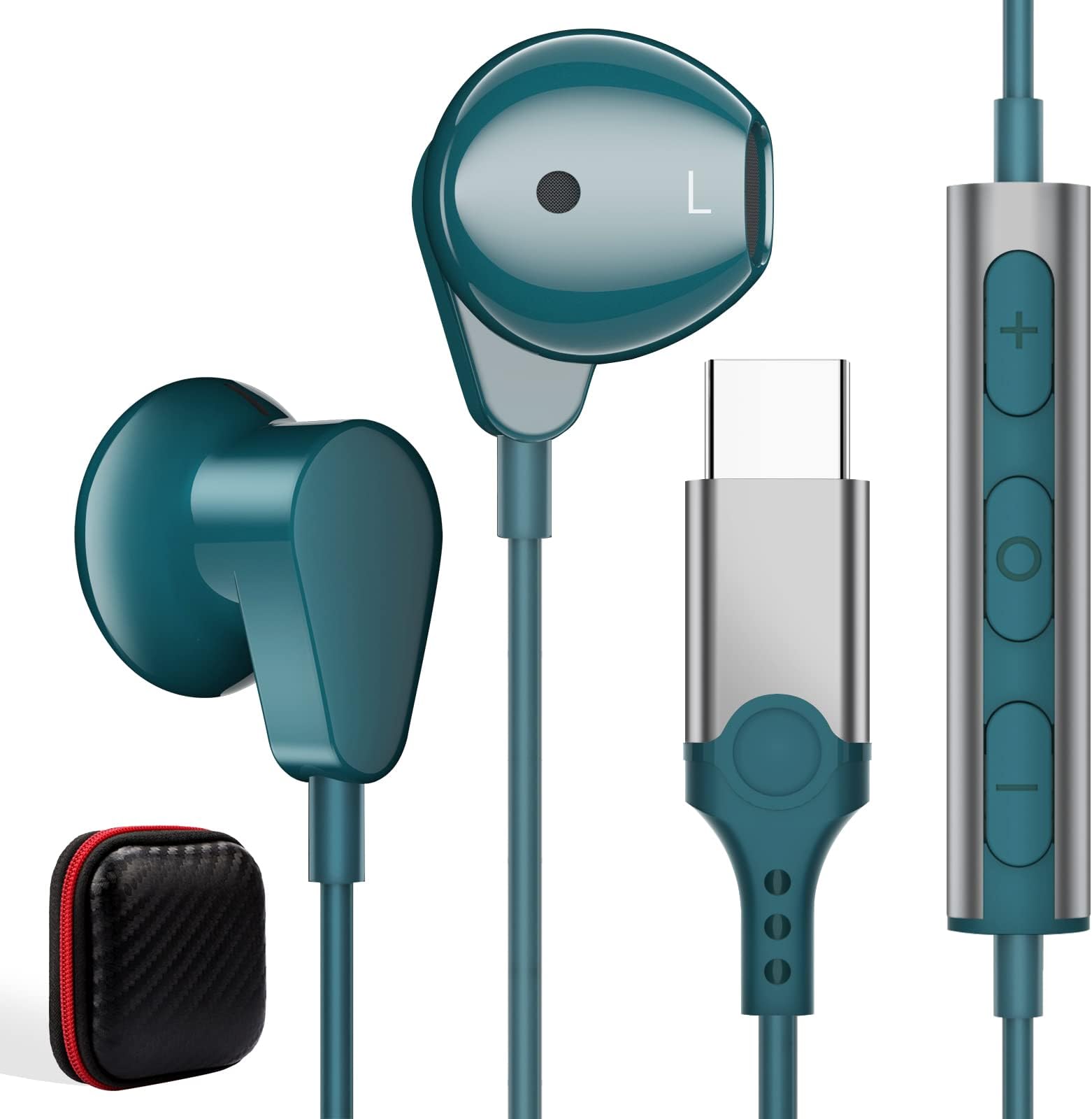 Amazon.com: WOLLONY USB Type C Headphones for Galaxy S21 S20 FE S22 S23 ...