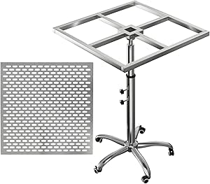 Amazon.com: lukar Rotating Paint Rack with Wheels, Lifting Spray ...