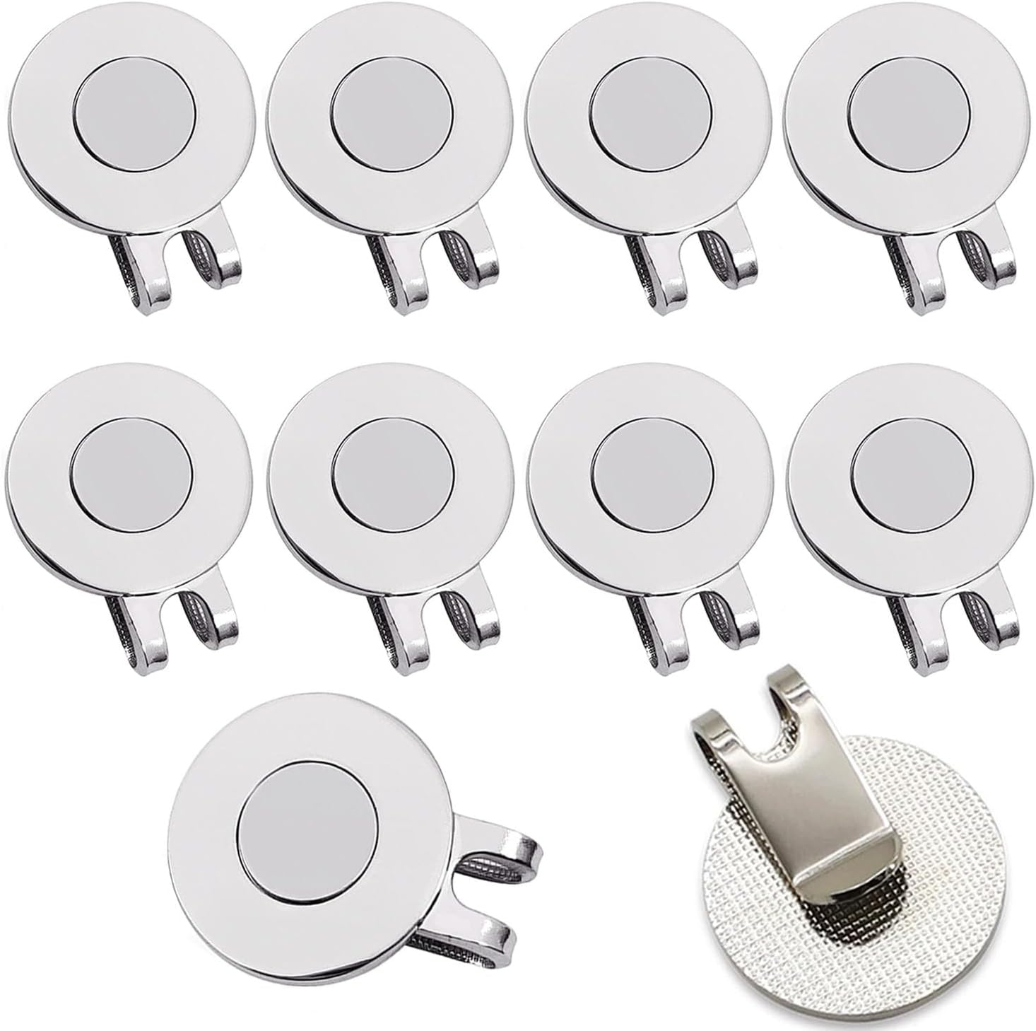 QOOWFEANIG 10pcs Golf Ball Marker Hat Clips Golf Ball Marker Magnetic ...