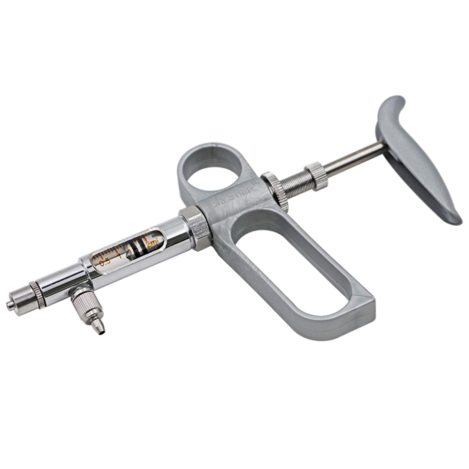 Boyuan 2ml Adjustable Livestock Injection Gun Stainless Steel Animal ...