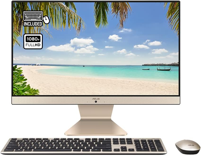 ASUS Vivo 21.5” Full HD All-in-One PC with Wireless Keyboard and Mouse ...
