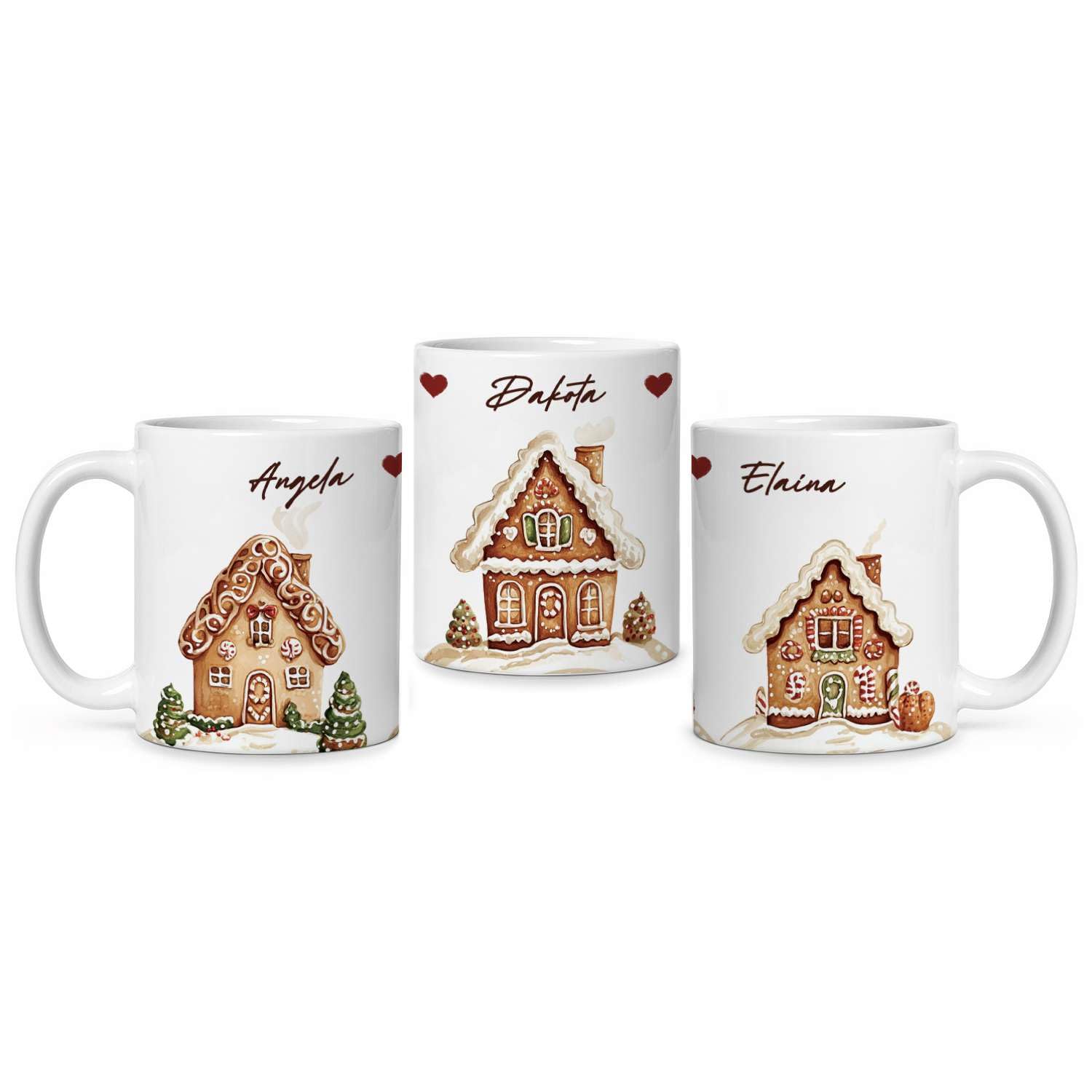 Amazon.com: Personalized Gingerbread House Mug, Gingerbread Ceramic ...