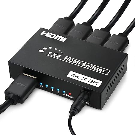 Amazon.com: StarTech.com 4K HDMI Splitter - 4k 30Hz - 4 Port - Aluminum ...